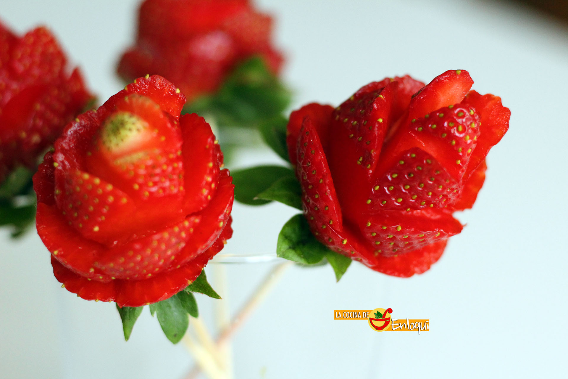 Rosas de fresa | Tips de cocina | La Cocina de Enloqui