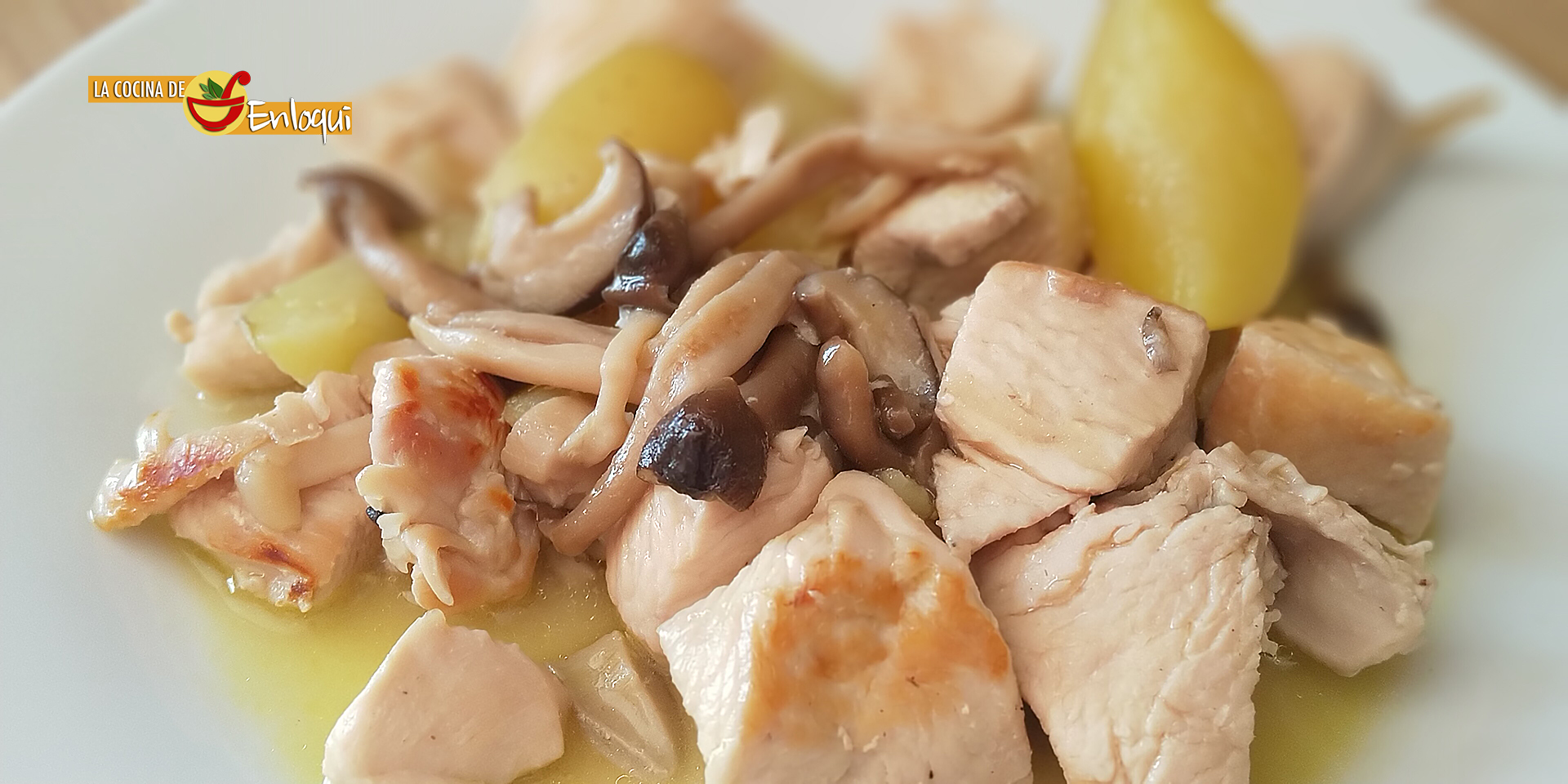 Pollo con setas | Cocina tradicional - La Cocina de Enloqui